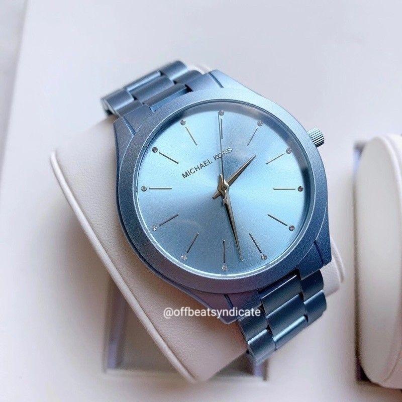 100% Original Michael Kors Slim Runway Aluminium Ladies' Watch MK4548 ...