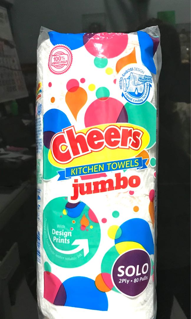 80 Pulls Cheers Kitchen Towels 2 Ply Tissue Paper Disposable Napkin ...