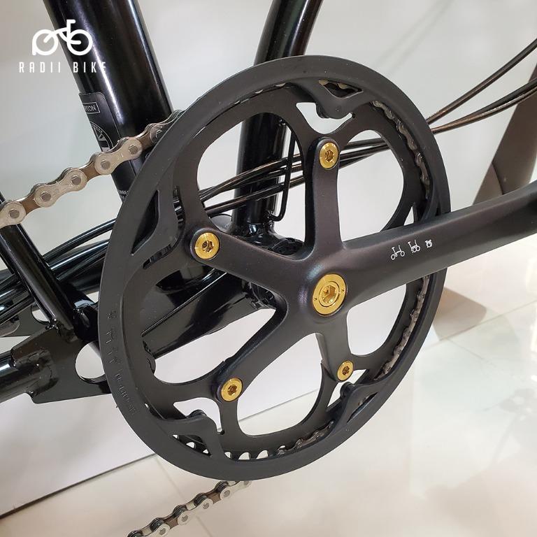 金色鈦合金小布中軸大餅螺絲 Titanium Chainring Bolts for Brompton (Gold Color), 運動產品 ...