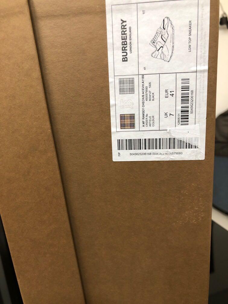 Authentic Burberry shoebox, Luxury, Sneakers & Footwear on Carousell