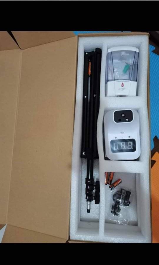 Automatic thermal scanner and alcohol dispenser, Health & Nutrition ...