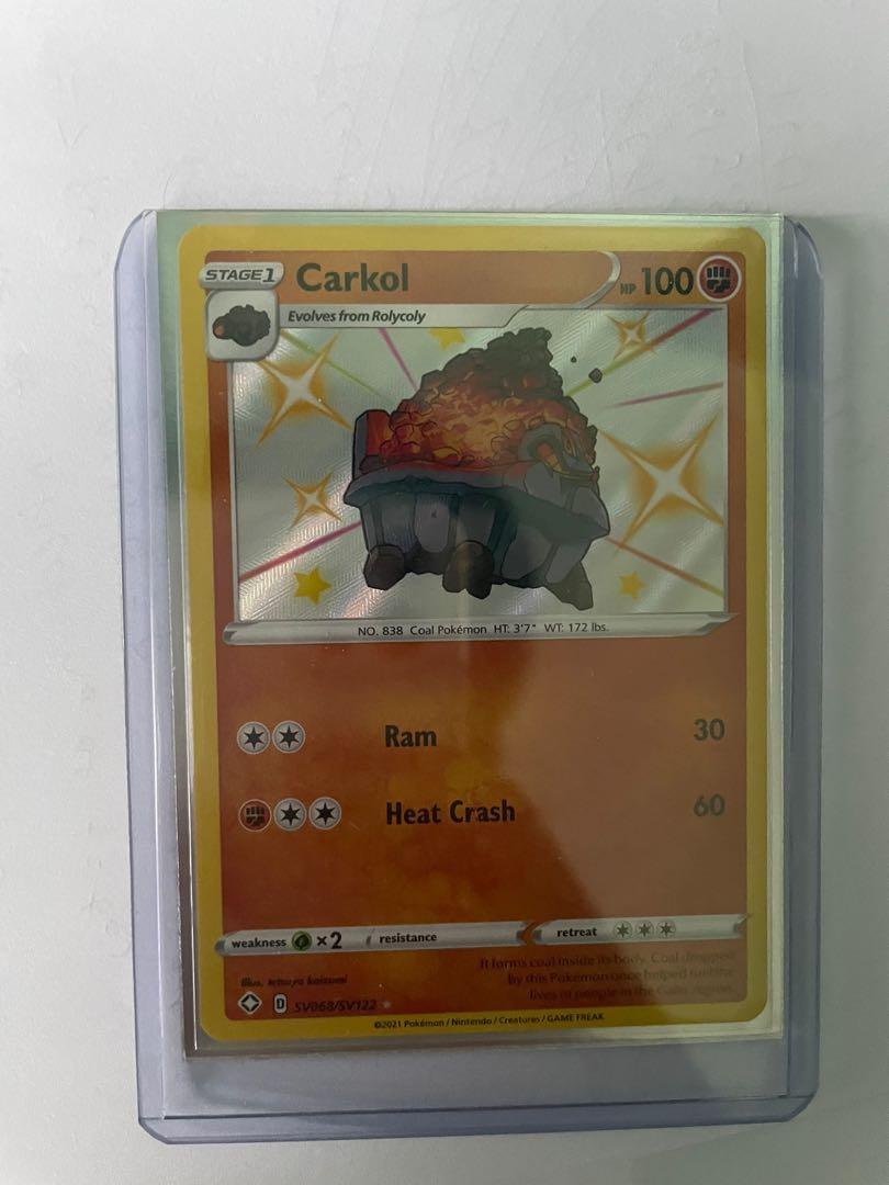 Baby Shiny Pokemon Carkol, Hobbies & Toys, Toys & Games on Carousell