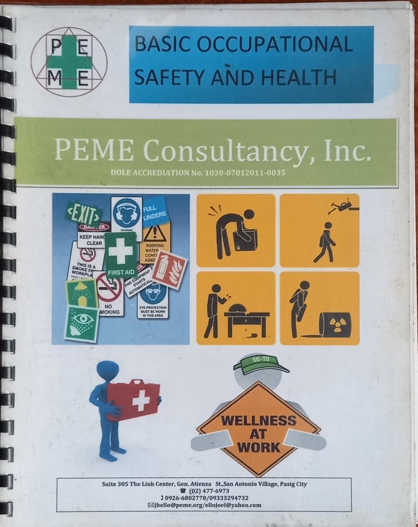 BOSH (Basic Occupational Safety & Health Training Manual, Hobbies ...