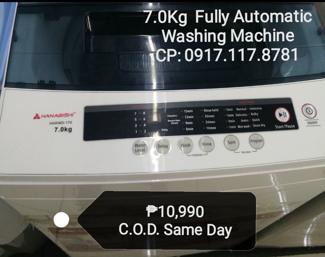 Brand New FULLY AUTOMATIC Washing Machine Top Load Washer Dryer 7.0 KG ...