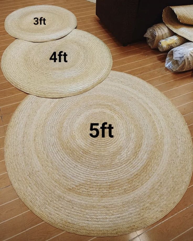 Buri Mat/ Carpet in plain 5ft, Furniture & Home Living, Home Decor ...