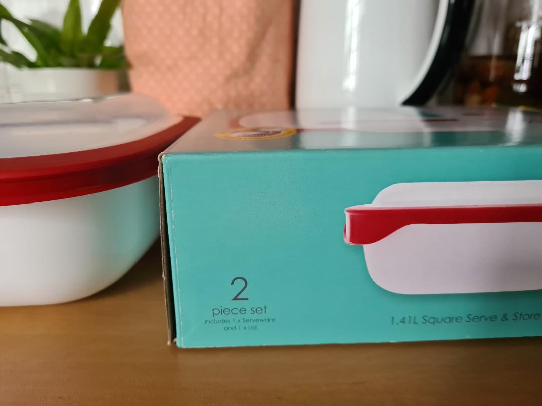 Corelle Snapware 1.4l Square Serve & Store, Furniture & Home Living ...