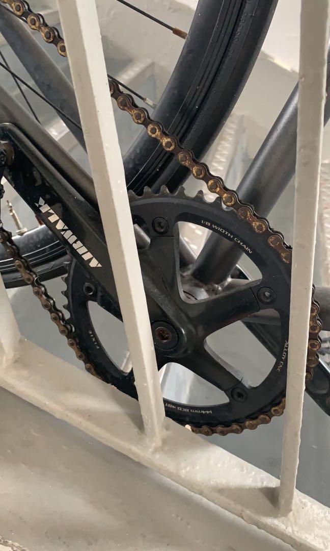 fixie frame and backwheel and crankset, Sports Equipment, Bicycles ...
