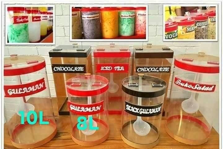 Gulaman Juicer or Juice Container (Round or Square or Big or Small ...