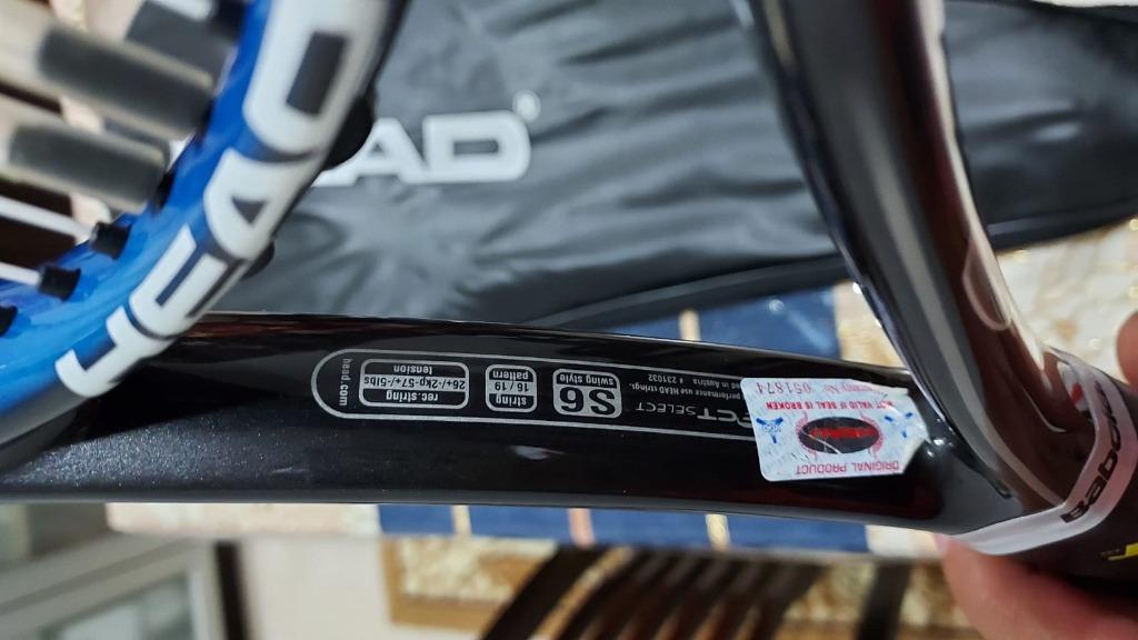 Head Power Balance 6 Racket w/ bag, Sports Equipment, Sports & Games ...