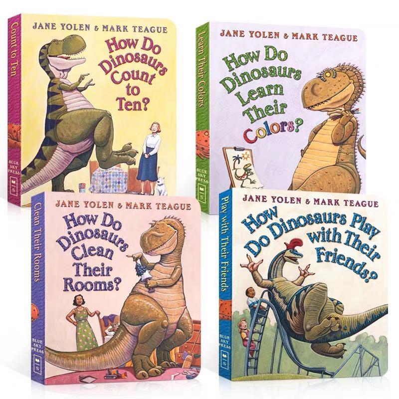 How do dinosaurs pocket library (4 books), Hobbies & Toys, Books ...