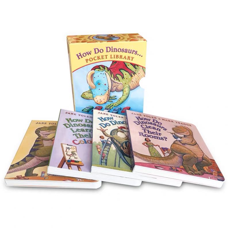 How do dinosaurs pocket library (4 books), Hobbies & Toys, Books ...