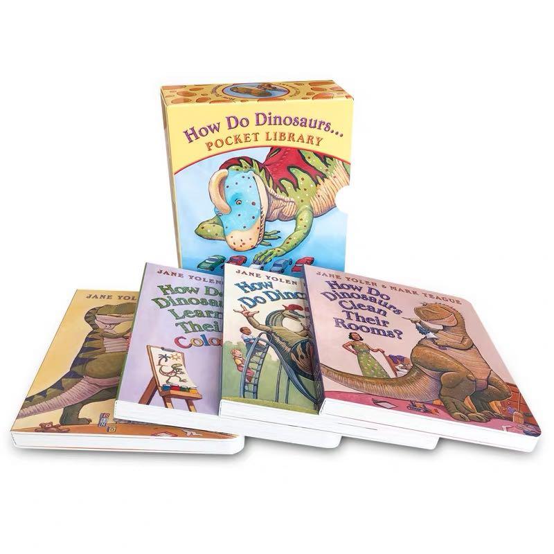 How do dinosaurs pocket library (4 books), Hobbies & Toys, Books ...