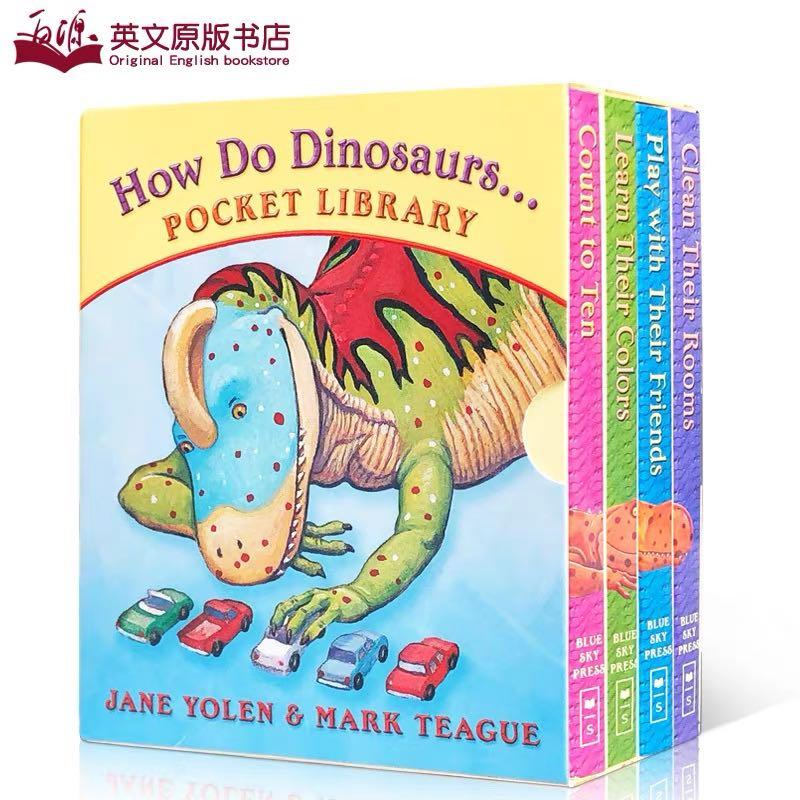 How do dinosaurs pocket library (4 books), Hobbies & Toys, Books ...