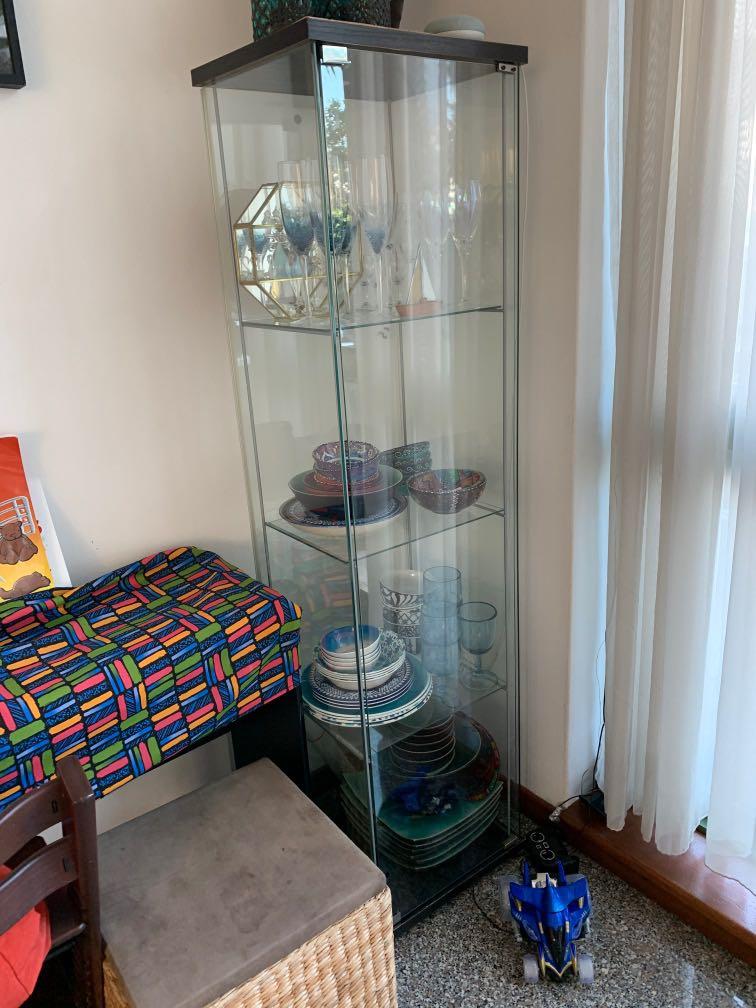 IKEA Detolf glass shelf, Furniture & Home Living, Furniture, Shelves ...
