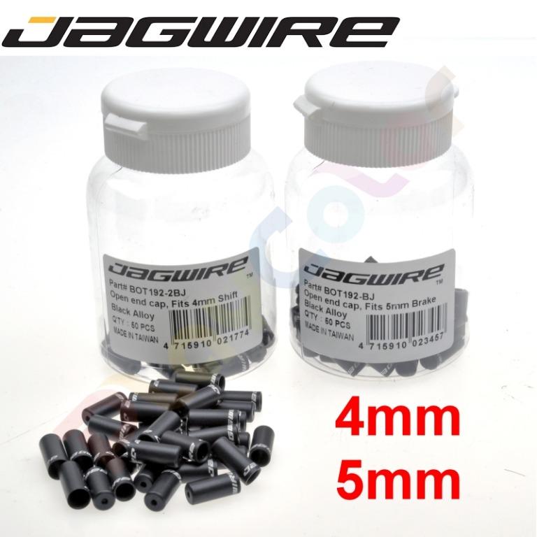 JAGWIRE【鋁合金 端套】1顆價 變速用端套 煞車用端套 變數線 煞車線 外殼 鋁殼 4mm 5mm【BOT192】, 體育器材, 自行車及配件, 單車在旋轉拍賣