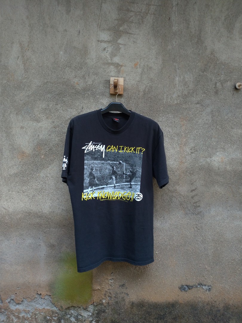 Vintage 90s Stussy Can I Kick It Kick Knowledge Photoprint,