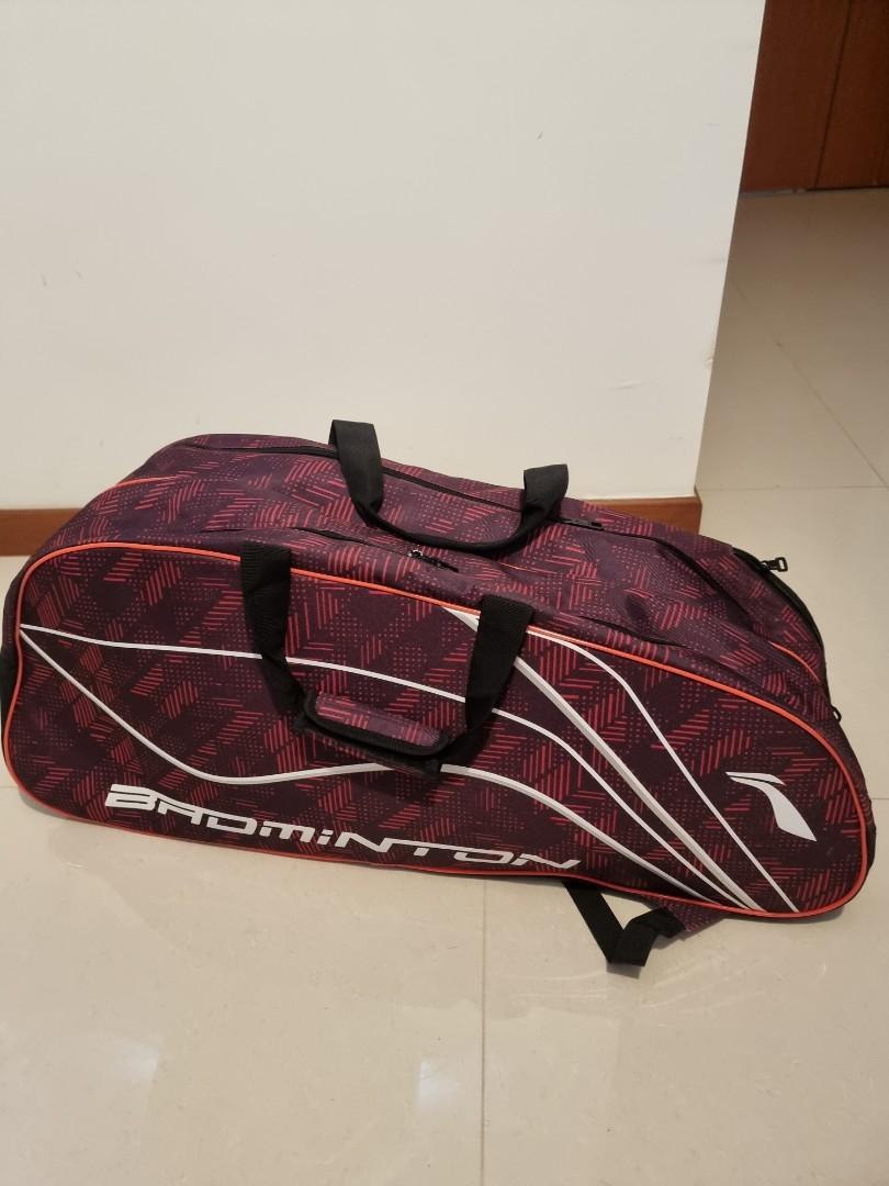 Li Ning Badminton Bag (2 Tier Bag), Sports Equipment, Sports & Games ...