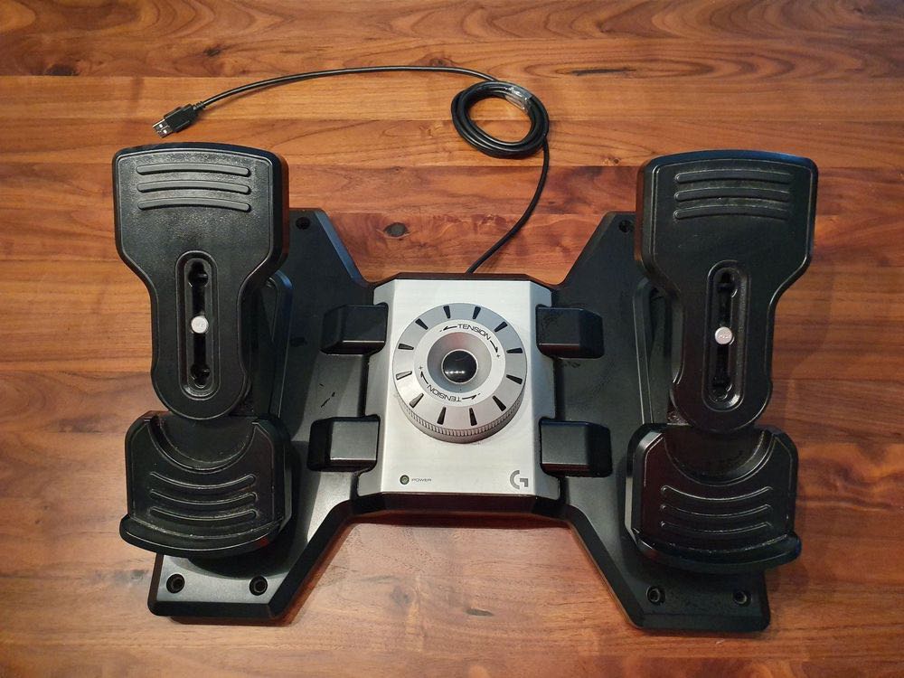 Logitech pro rudder pedals, Computers & Tech, Parts & Accessories ...