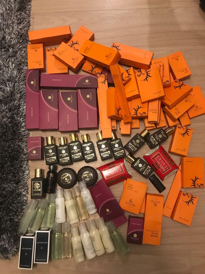 Lot of Hotel ( Solaire, Okada, Manila Pen) Toiletries Collection ...