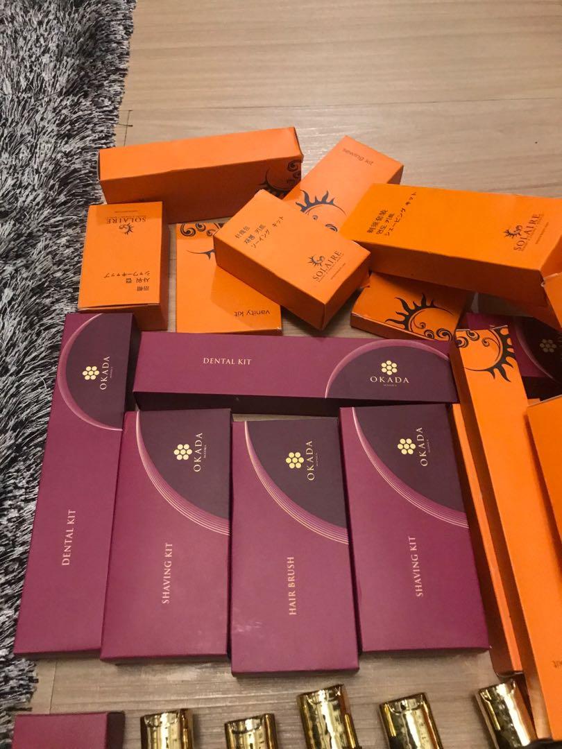 Lot of Hotel ( Solaire, Okada, Manila Pen) Toiletries Collection ...