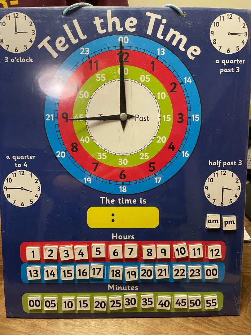 Magnetic calendar chart and time chart, 興趣及遊戲, 手作＆自家設計, 文具 - Carousell