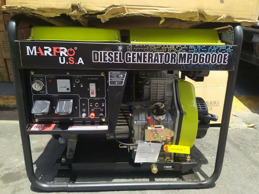 Marpro Diesel Generator MPD6000E, Commercial & Industrial, Construction ...