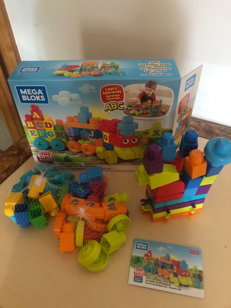 Mega blocks ABC train, Hobbies & Toys, Toys & Games on Carousell