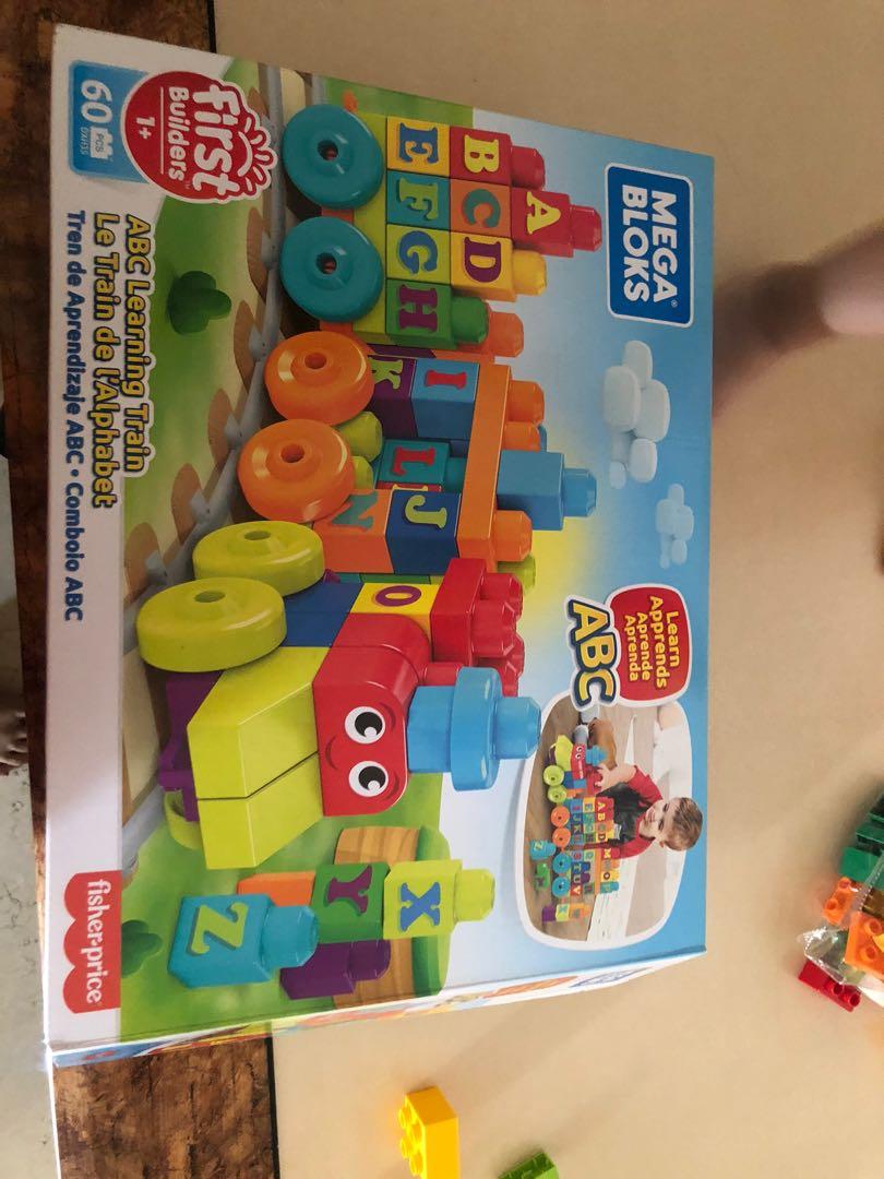 Mega blocks ABC train, Hobbies & Toys, Toys & Games on Carousell