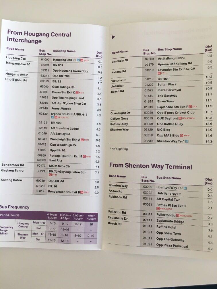 Old Bus Guide of SBS Transit Service 107 & 107M , Hobbies & Toys ...