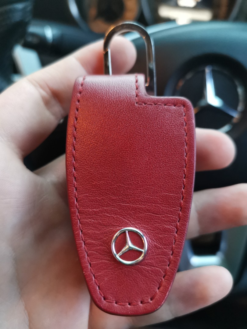 Original Mercedes Benz Leather key chain, Luxury, Accessories on Carousell