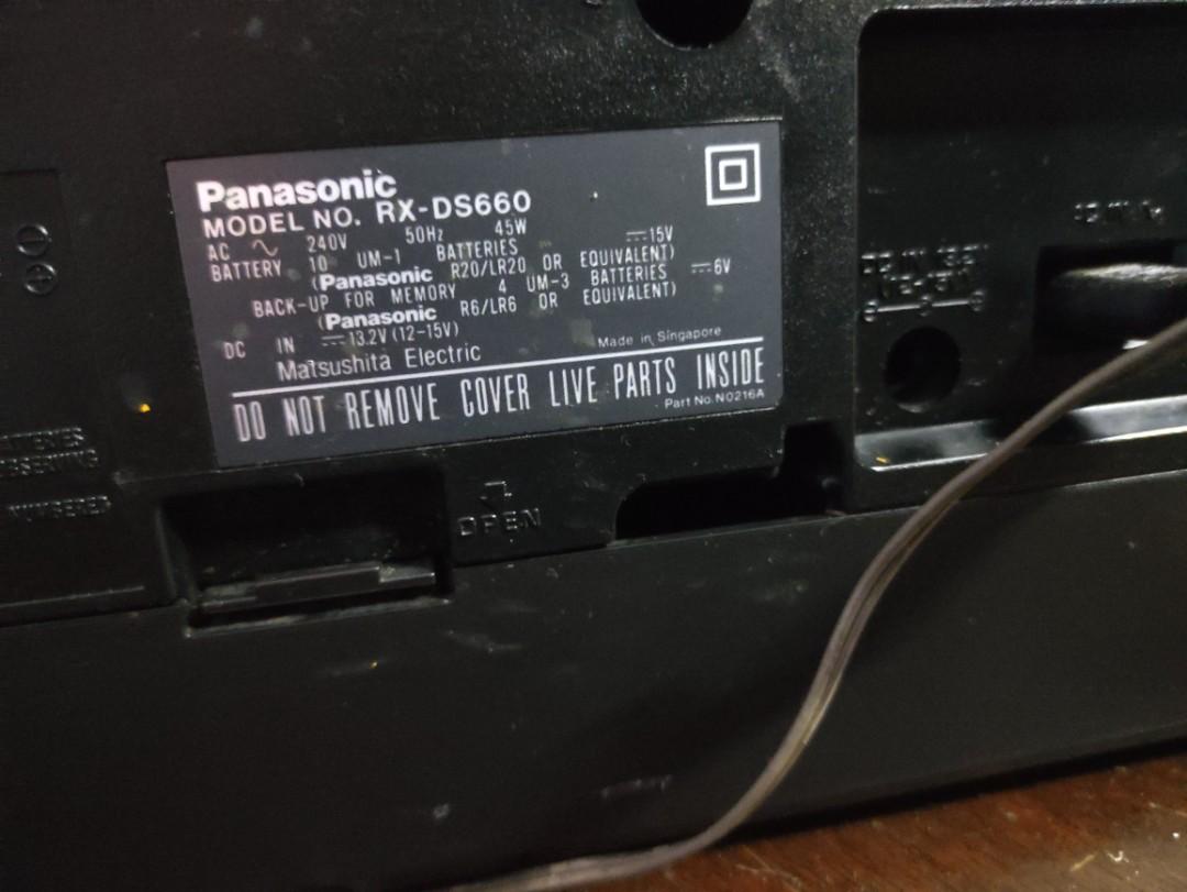 PANASONIC RX-DS660, Audio, Portable Audio Accessories on Carousell