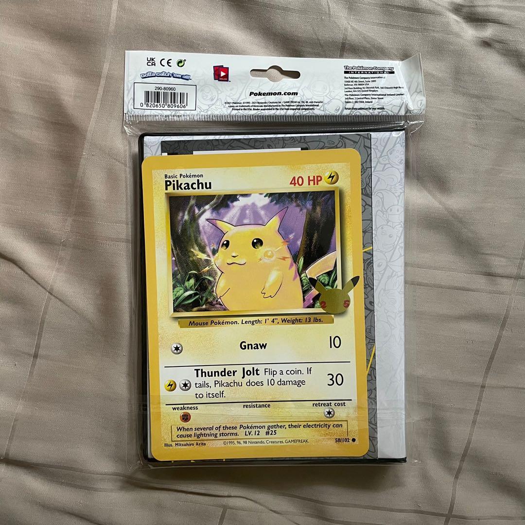 Pokemon Pikachu 25th Anniversary Binder, Hobbies & Toys, Toys & Games ...