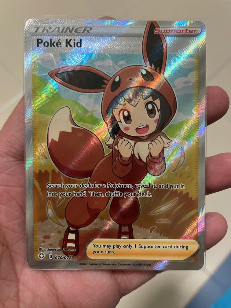 Pokemon TCG Poke Kid - 70/72 - Full Art Ultra Rare Shining Fates ...