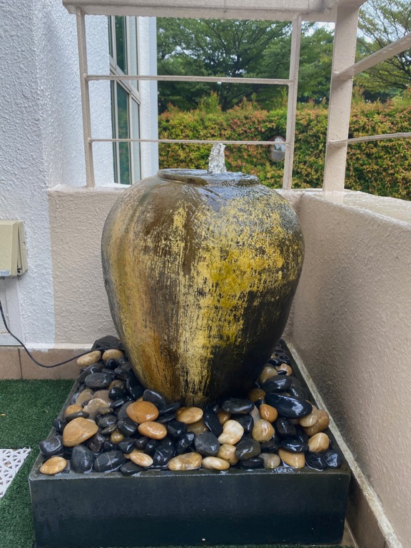 Rustic Golden Water Feature Fountain, Furniture & Home Living, Home ...