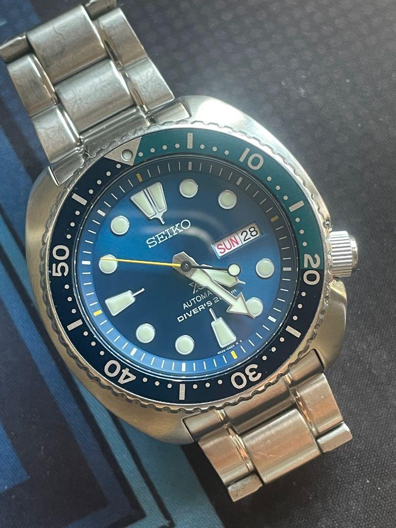 Seiko turtle blue lagoon, Luxury, Watches on Carousell
