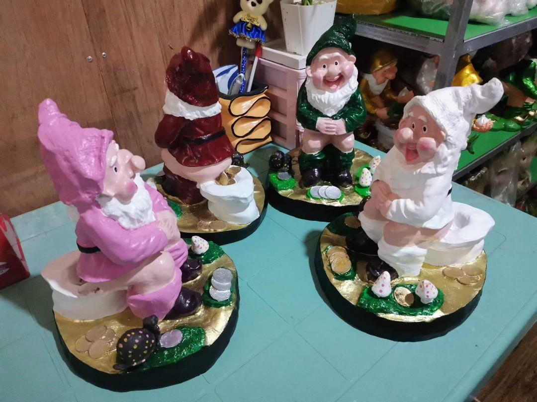 Smiley Pooping Dwarf, Furniture & Home Living, Home Decor, Other Home ...