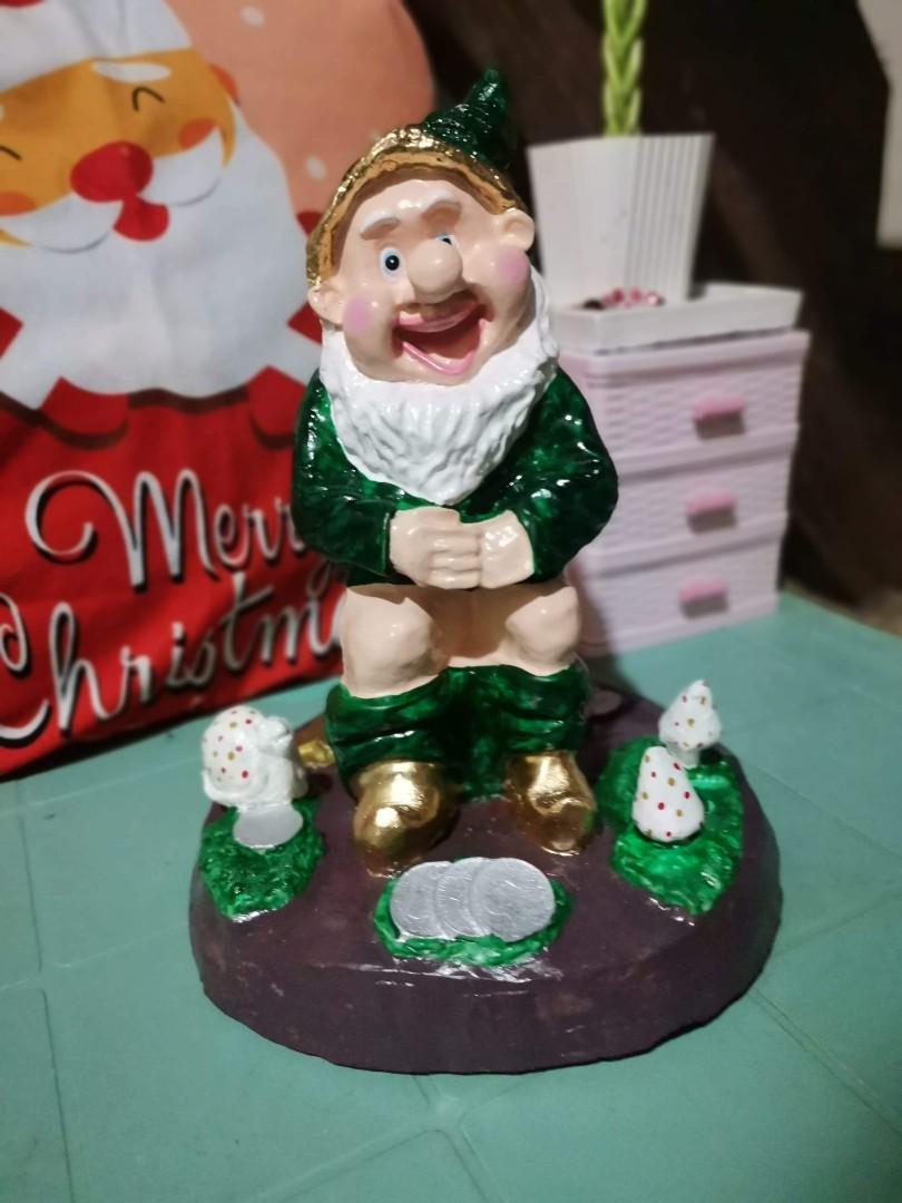 Smiley Pooping Dwarf, Furniture & Home Living, Home Decor, Other Home ...