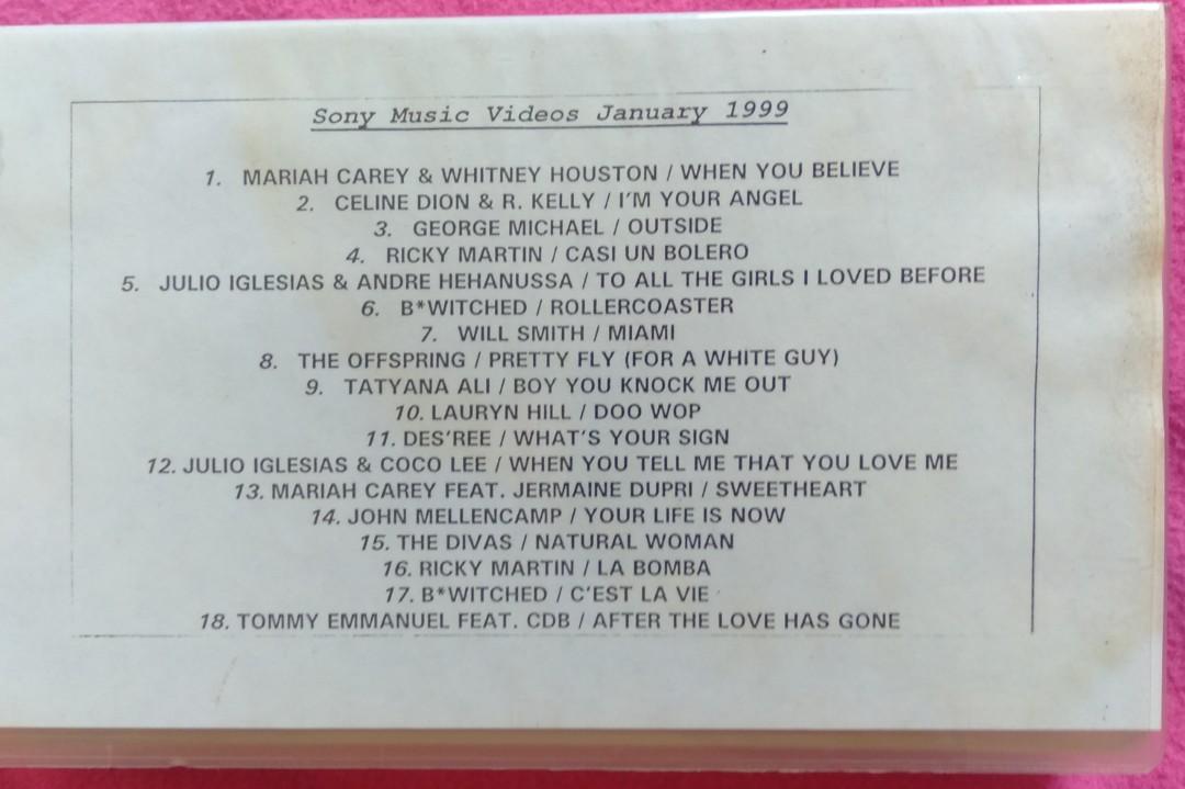 Sony Music Video Compilation-January 1999-"Promo Only", Hobbies & Toys ...
