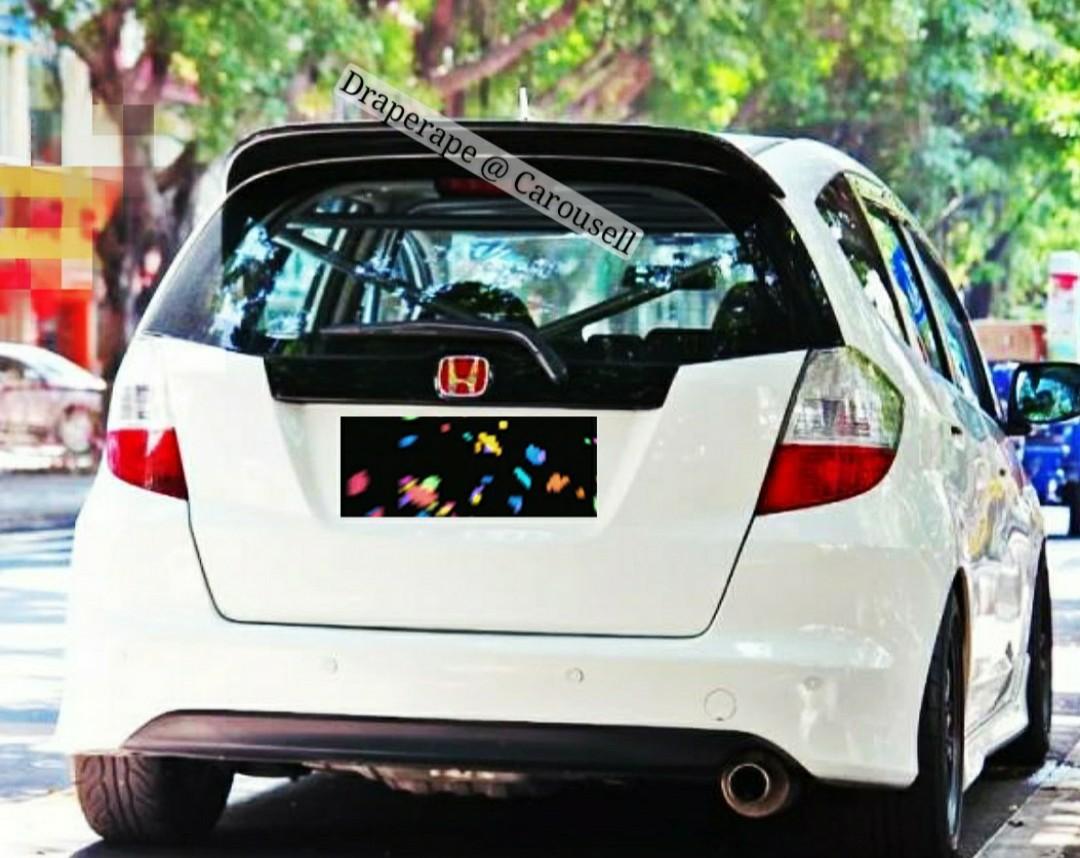 Spoon Spoiler for Honda Jazz Fit GE6 GE8, Car Accessories, Accessories ...