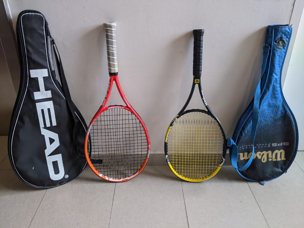 Tennis Rackets - 1x Head Wilson Hammer 26, 1x Head Supreme Control ...