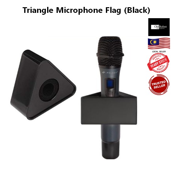 Triangle Microphone Flag (Black), Photography, Photography Accessories ...