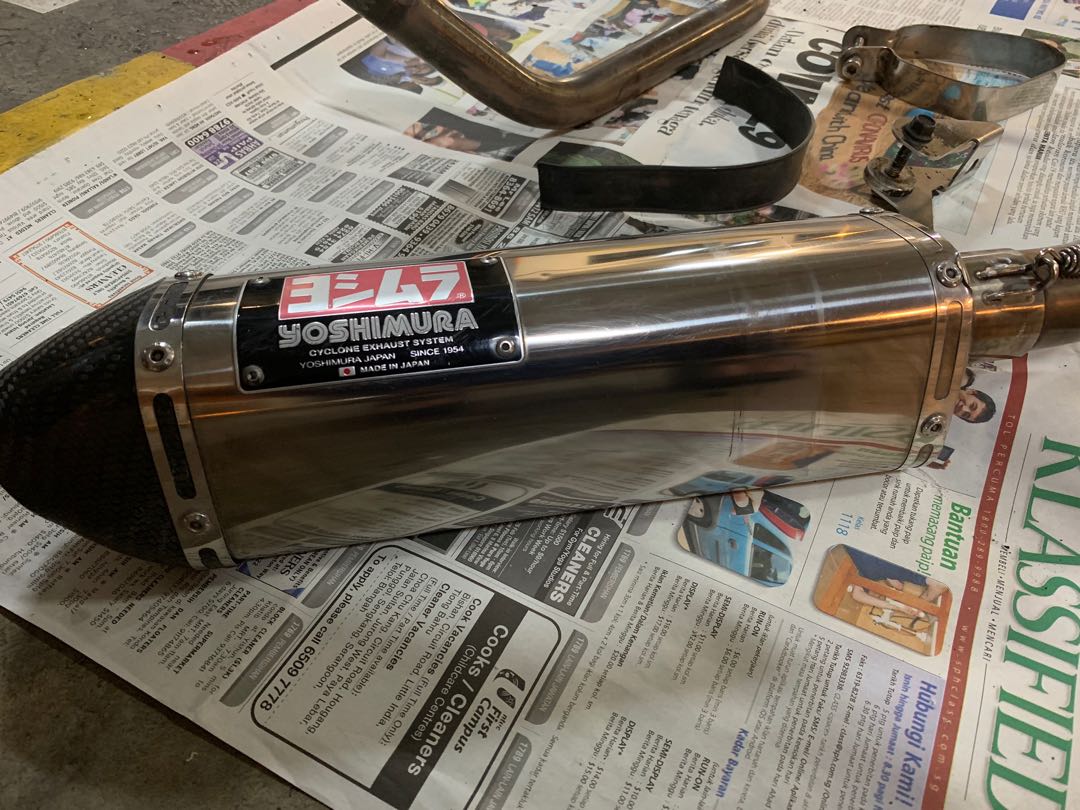 Tricone yoshimura, Motorcycles, Motorcycle Accessories on Carousell