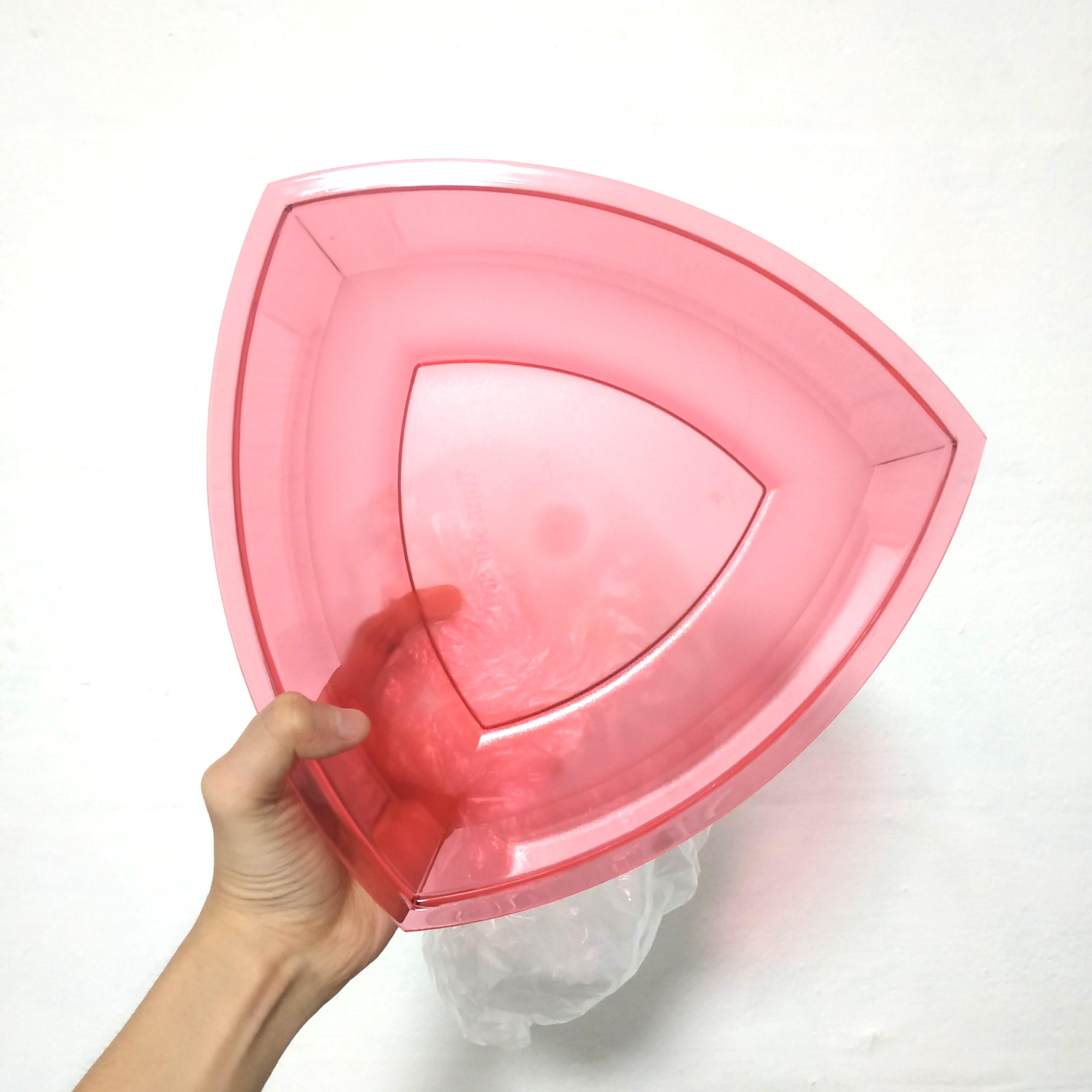 Tupperware 2.2L Elegant Lotus/ Roza Triangular Serving Server Container ...