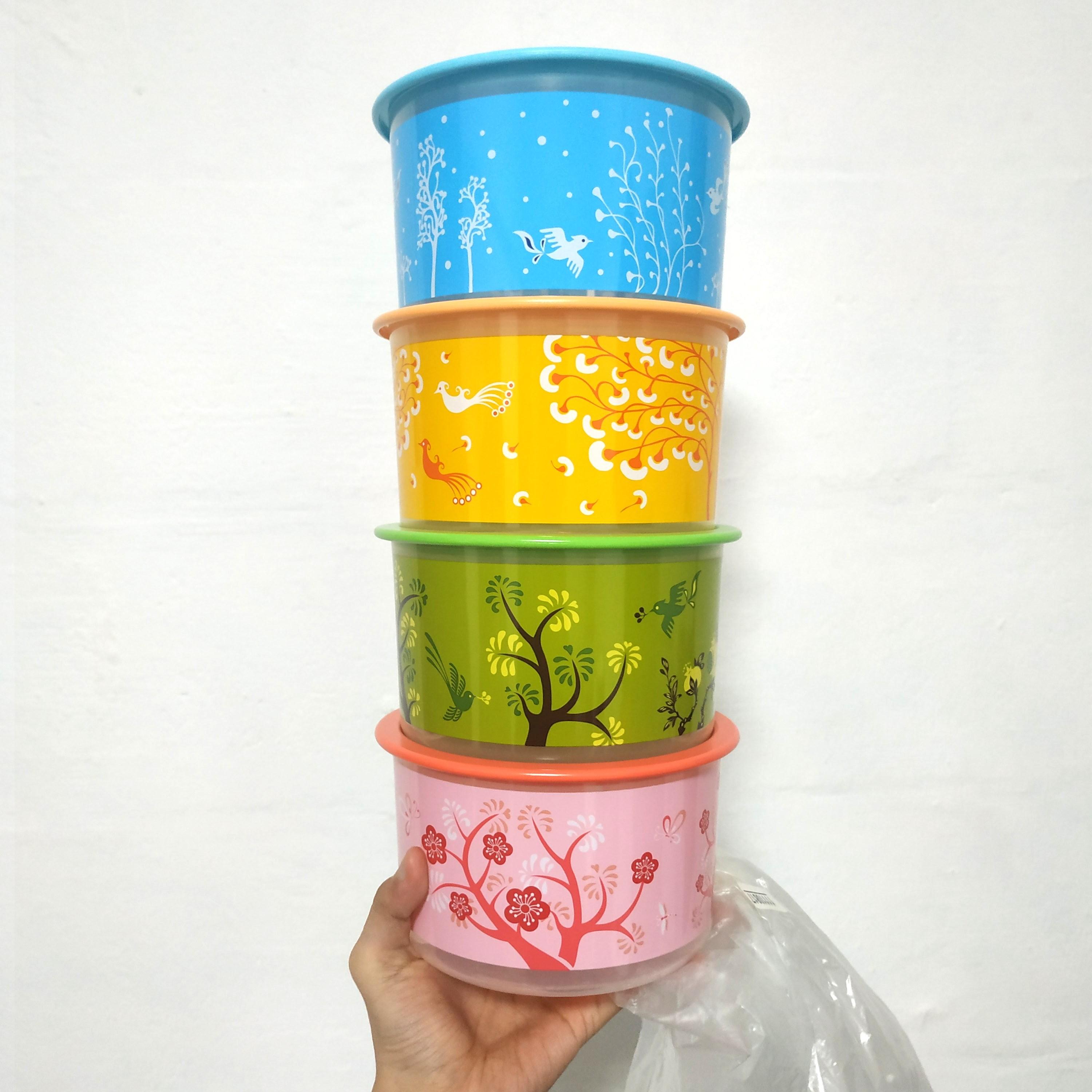Tupperware 950 ml Four Seasons One Touch Topper Canister Container Set ...