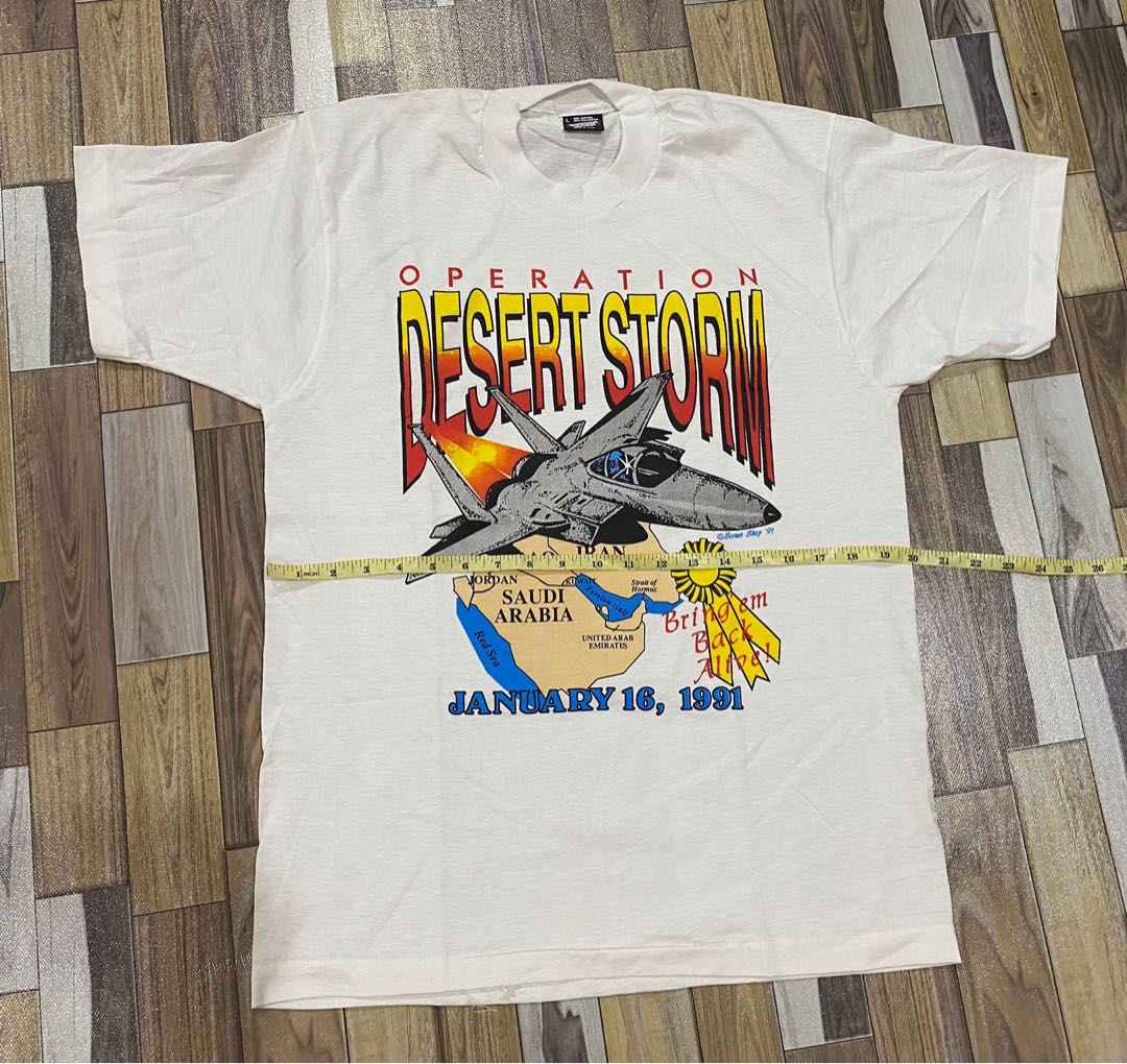 Vintage desert storm shirt, Men's Fashion, Tops & Sets, Tshirts & Polo ...