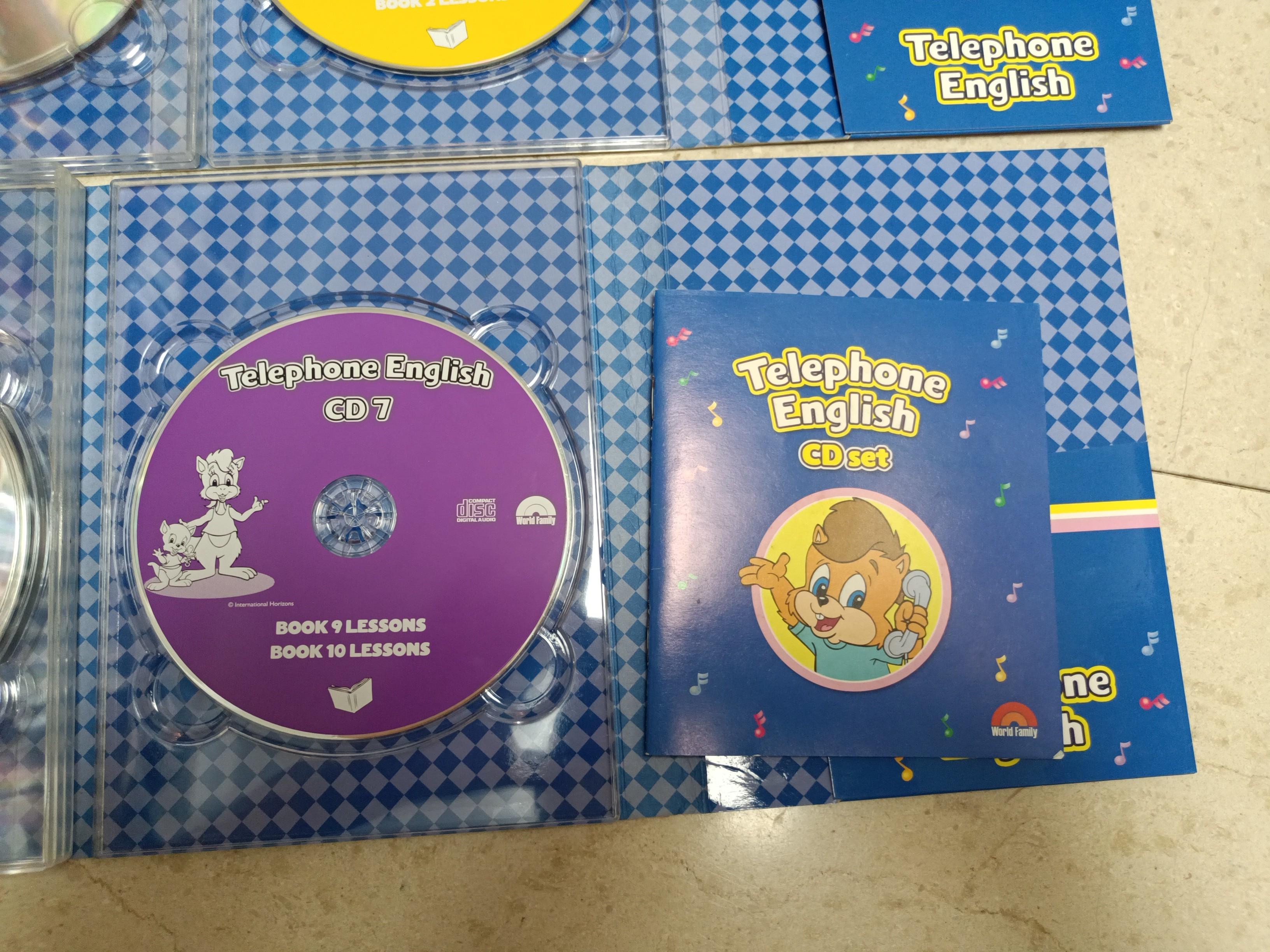 World Family English Telephone English CD Set, 興趣及遊戲, 書本 & 文具, 小朋友書 ...