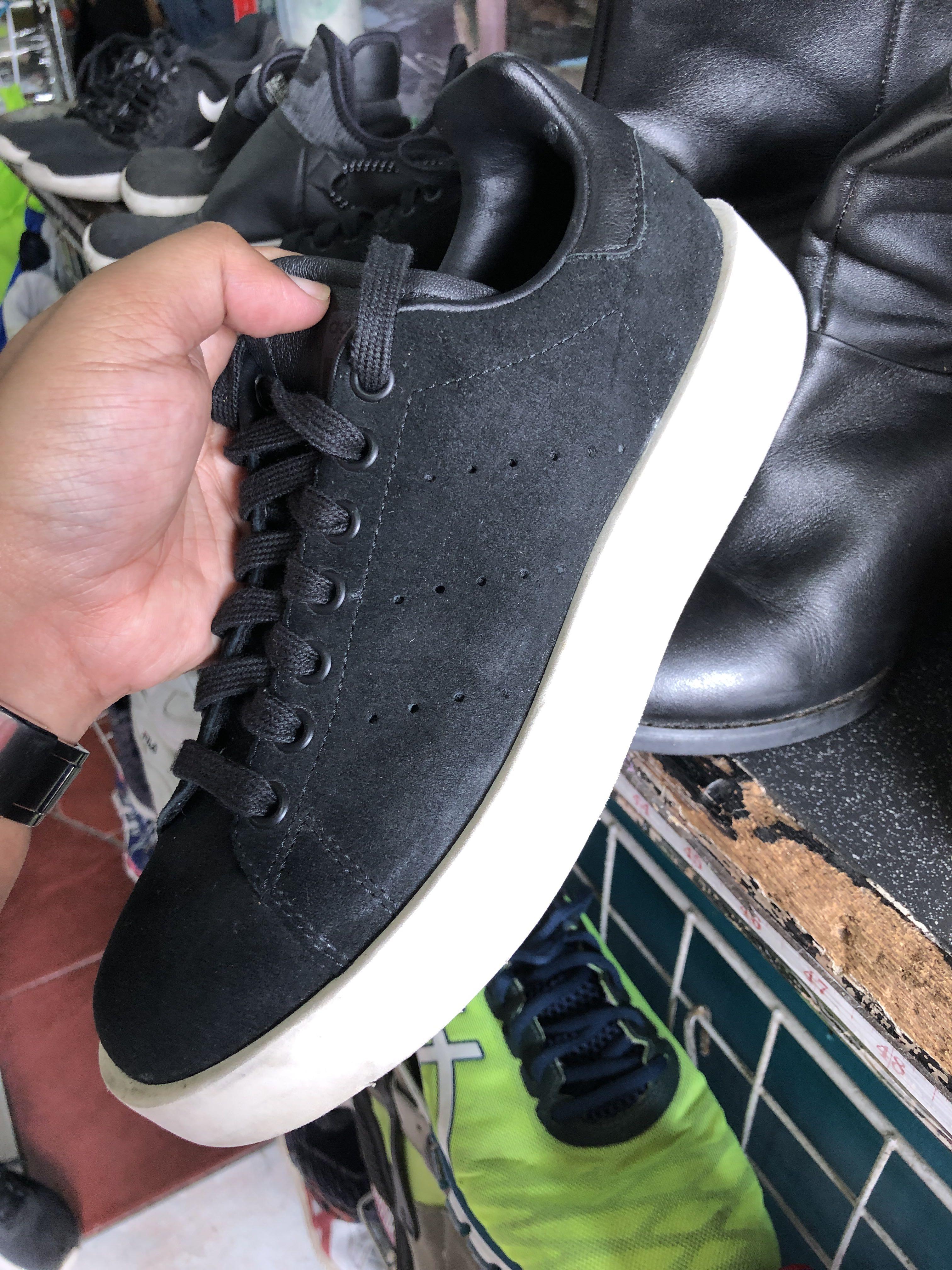 Adidas Stan Smith Bold W “Core Black”, Women's Fashion, Footwear ...