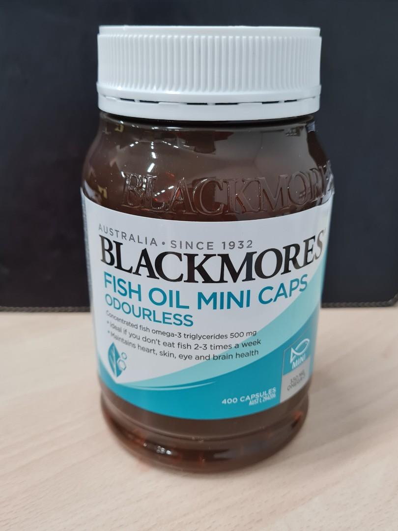 Blackmores Fish Oil Mini Cap, Health & Nutrition, Health Supplements ...