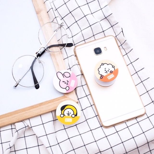 BT21 COOKY popsocket, Hobbies & Toys, Memorabilia & Collectibles, Fan ...