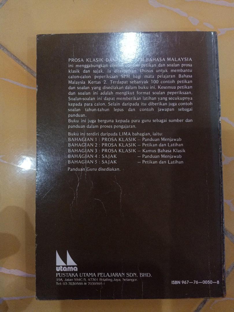 buku prosa klasik sajak & hikayat melayu 1985/87, Hobbies & Toys, Books & Magazines, Storybooks ...